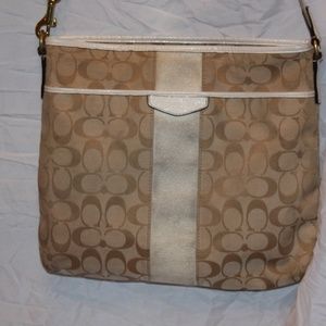 Coach | Bags | Coach F2852 Signature Stripe Crossbody Bag | Poshmark